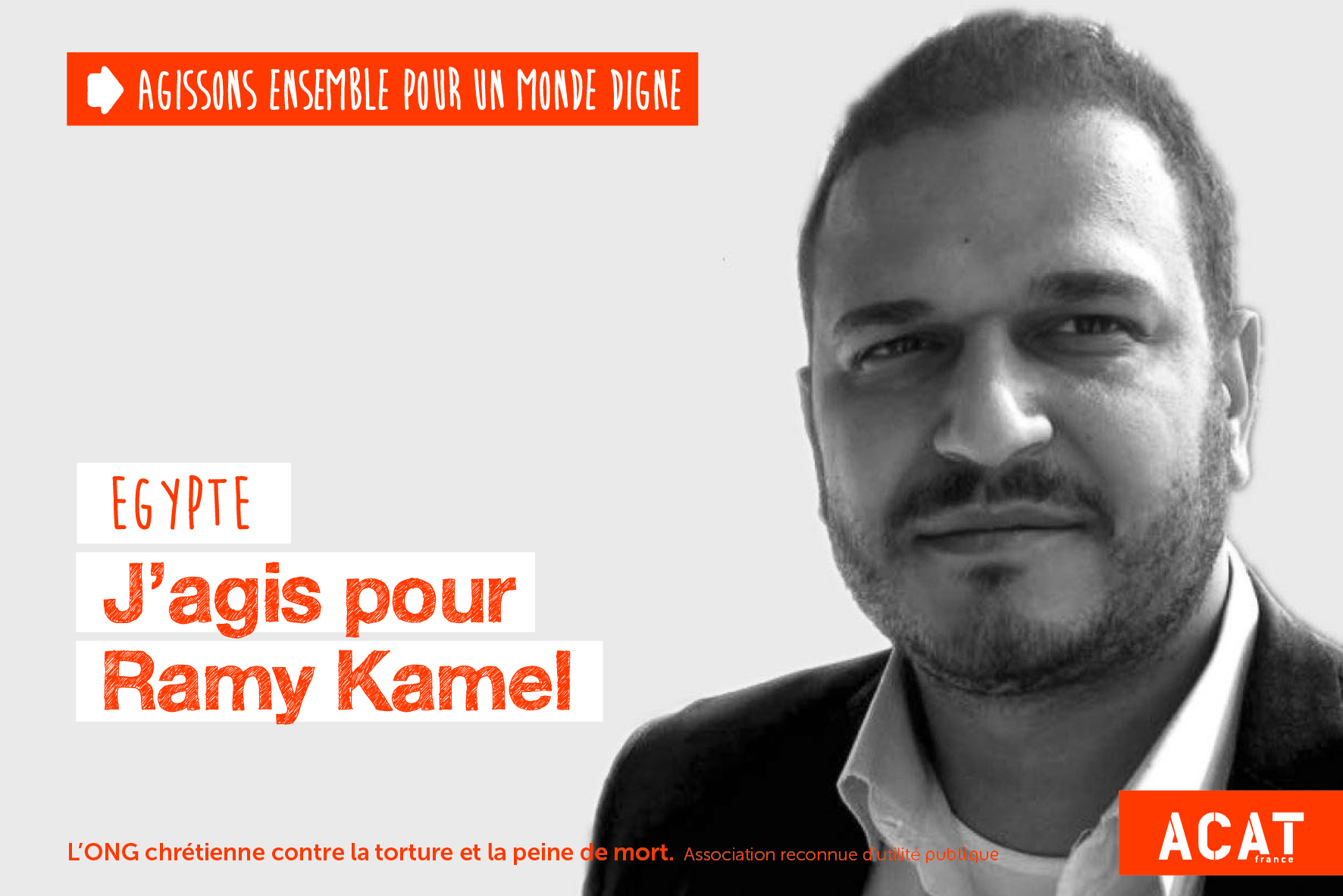 Déjà 100 jours de détention pour le défenseur des droits Ramy Kamel - ACAT